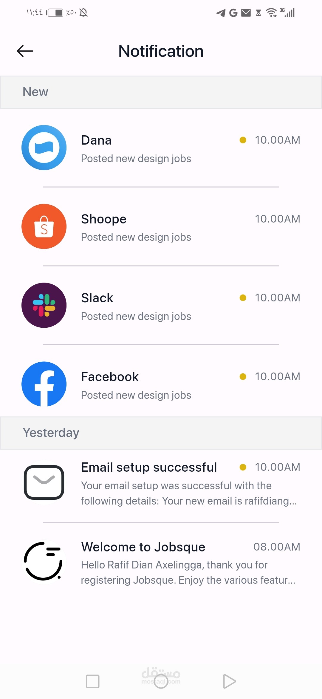 Jobsque App | مستقل