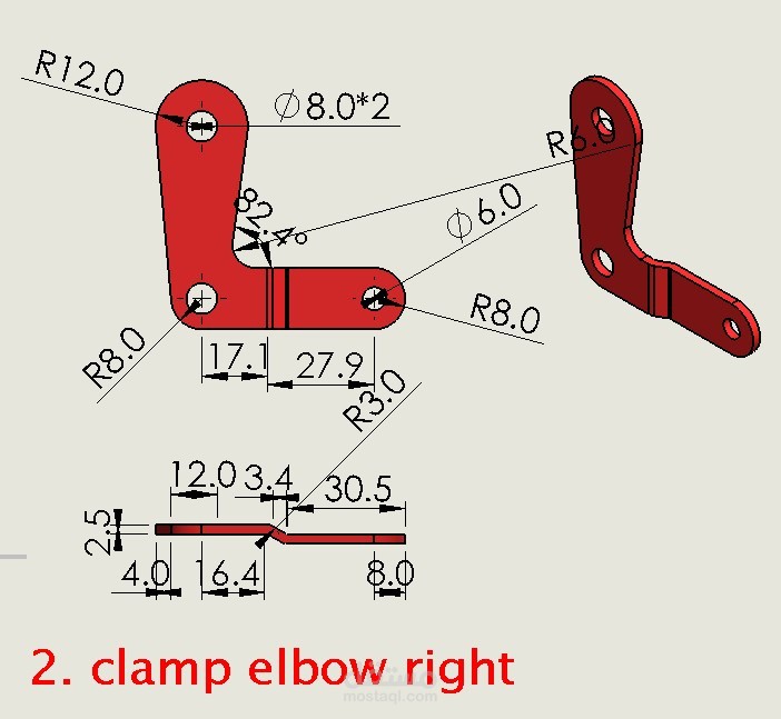 Manual clamp drawing | مستقل