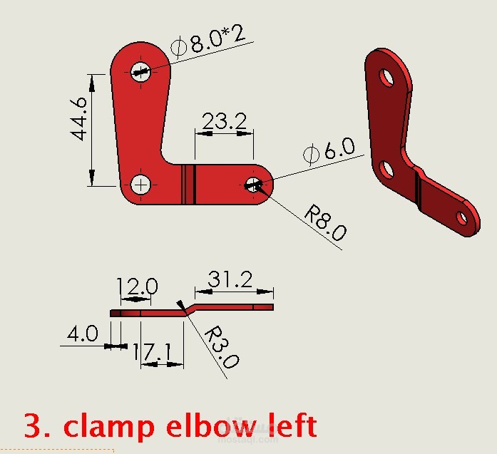 Manual clamp drawing | مستقل