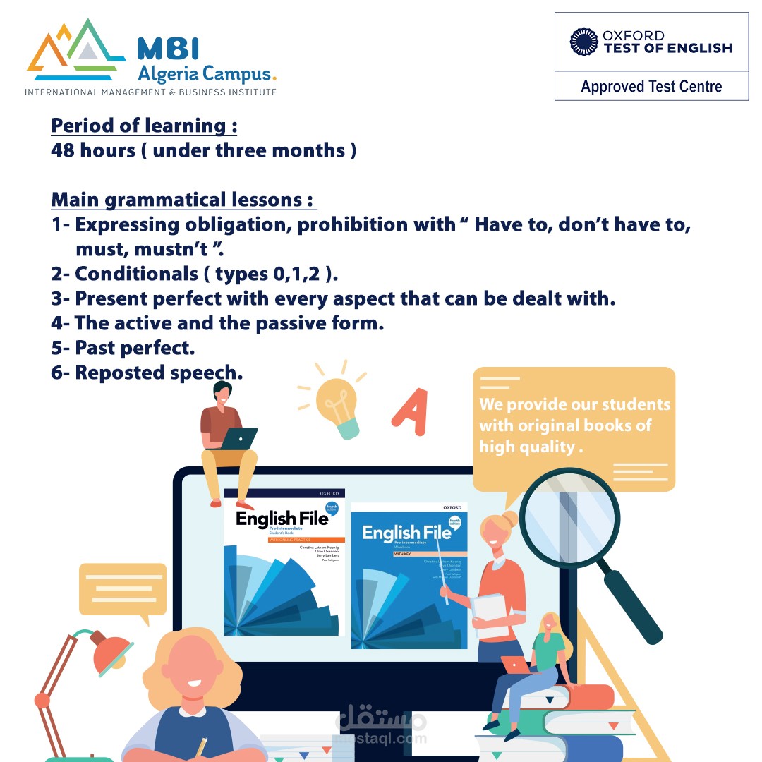 The pre-intermediate level | مستقل