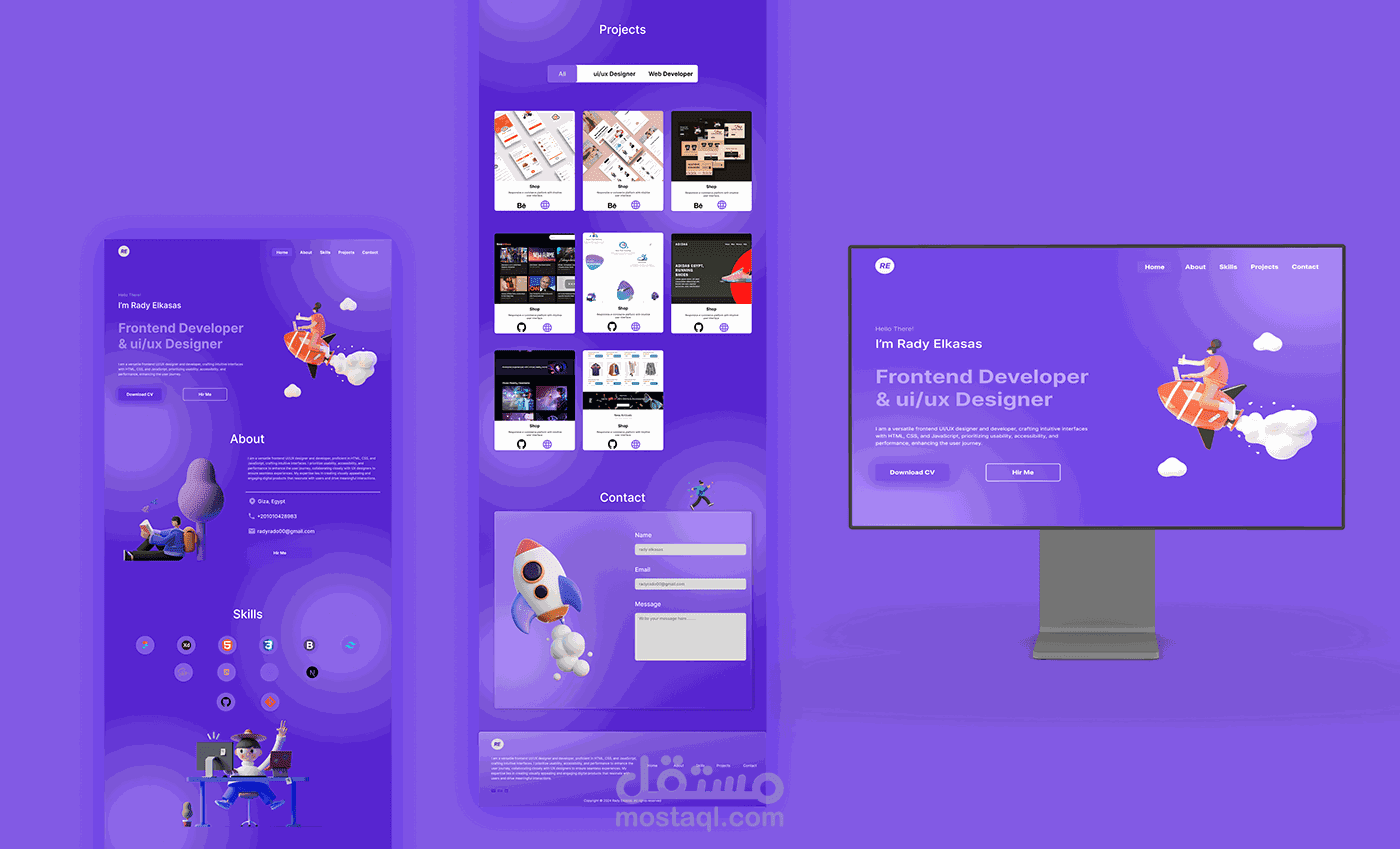 Portfolio (ui/ux design) | مستقل