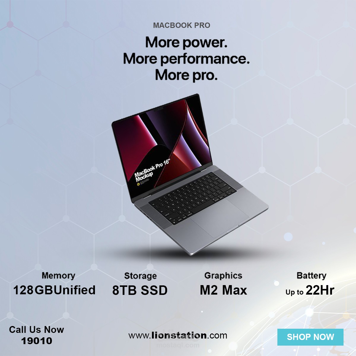 MacBook Social Media Design | مستقل