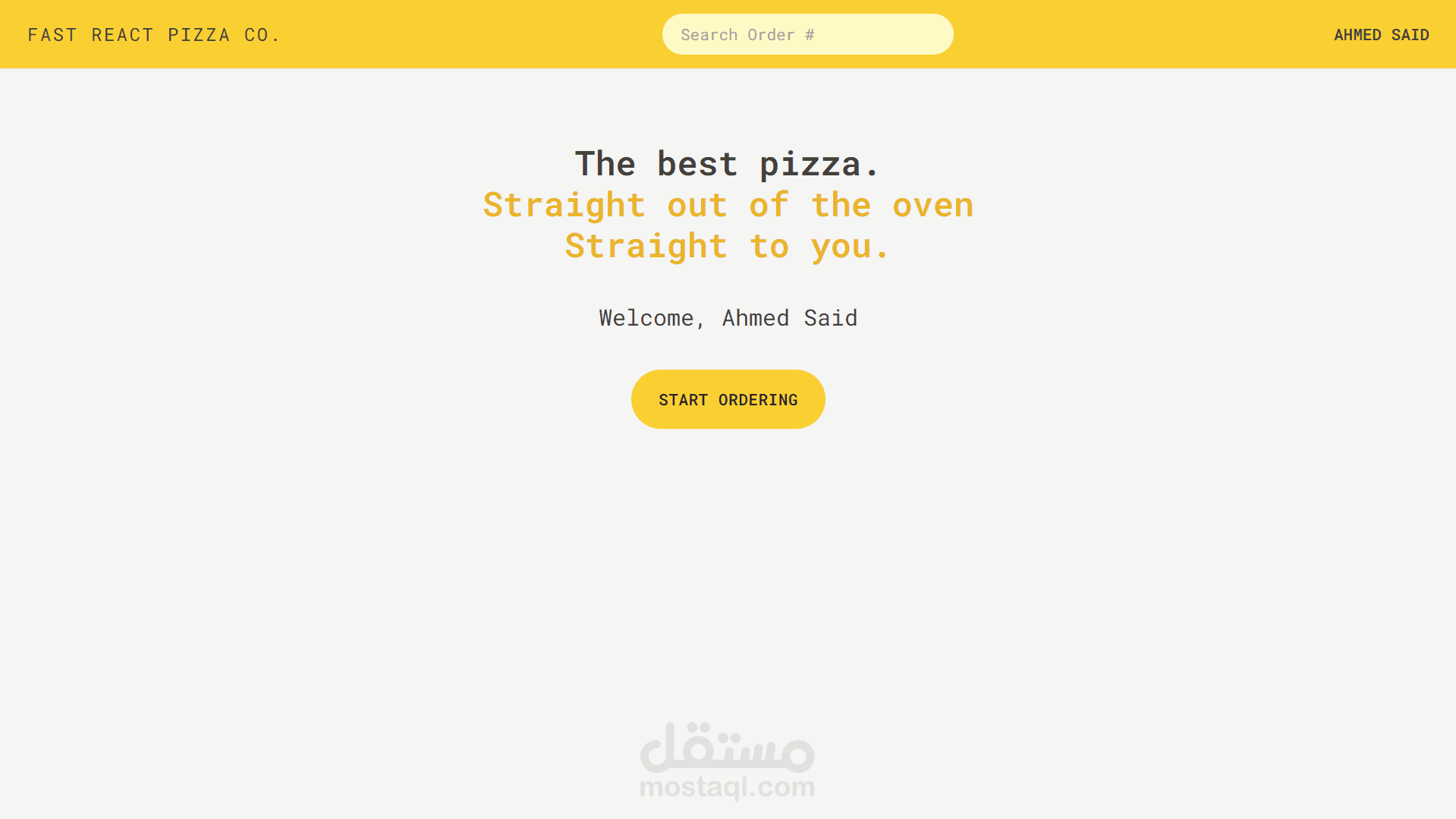 React Pizza App | مستقل
