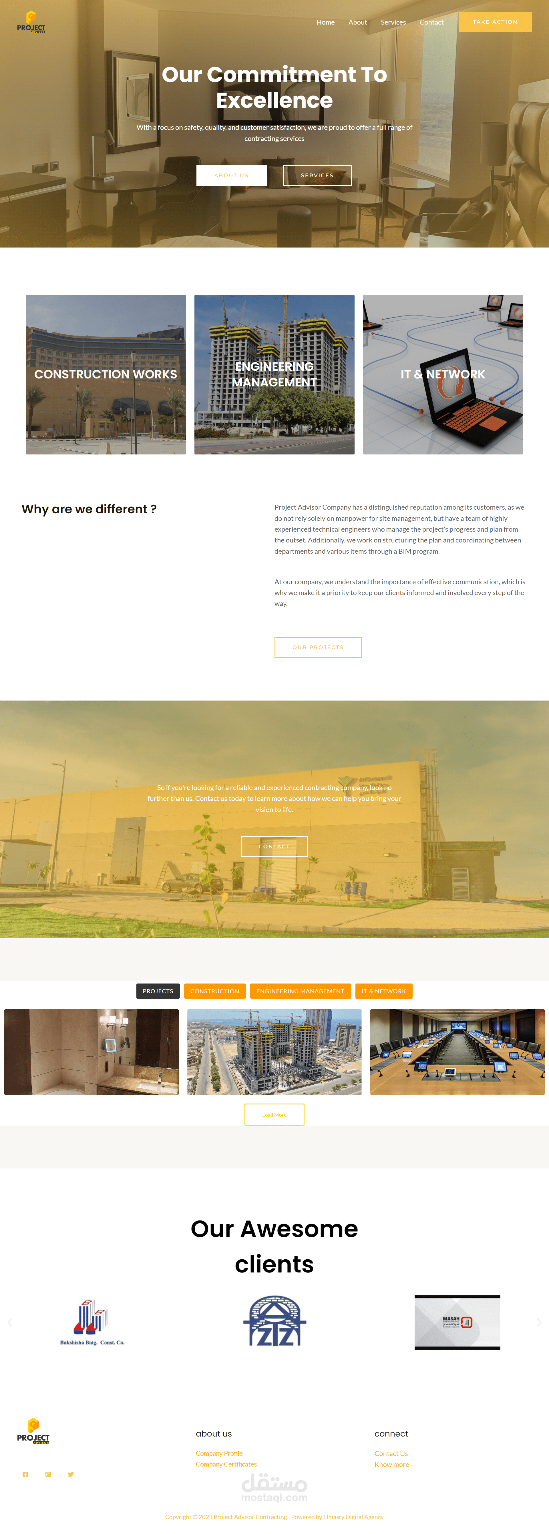 أحدى مواقع شركة دعم المشروع بالمملكة العربية السعودية | مستقل