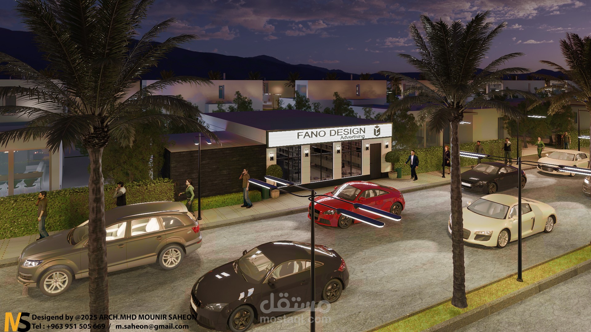 Exterior design for Fano Design store in Saudi Arabia | مستقل
