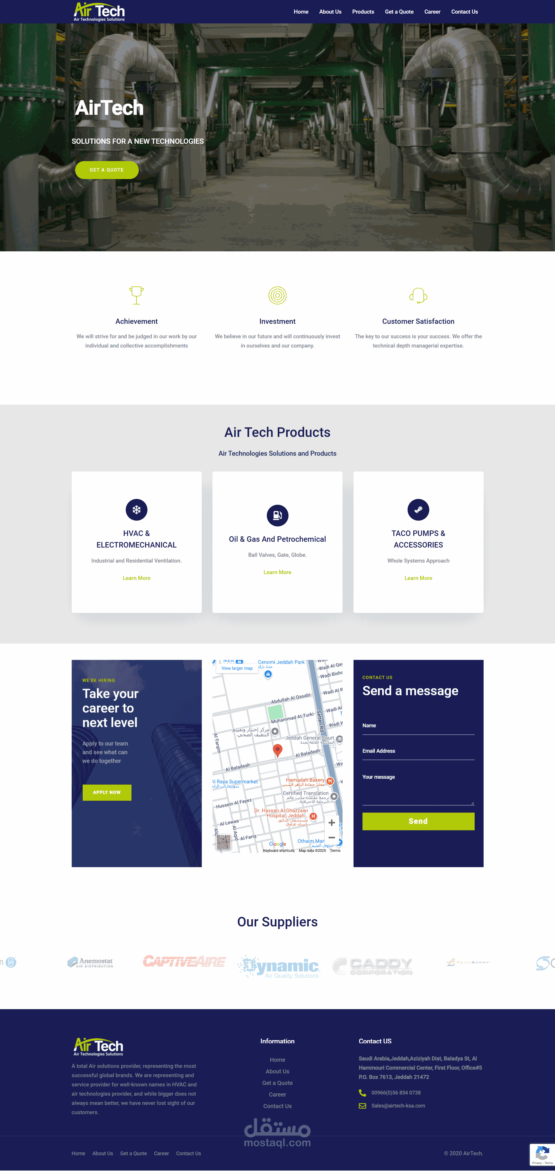 AirTech Website | مستقل