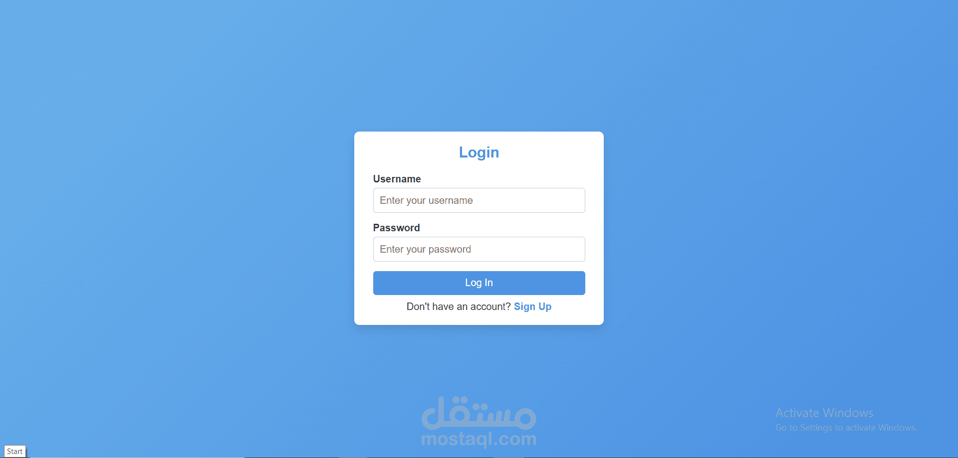 Designing a Simple and Professional Login Page | مستقل
