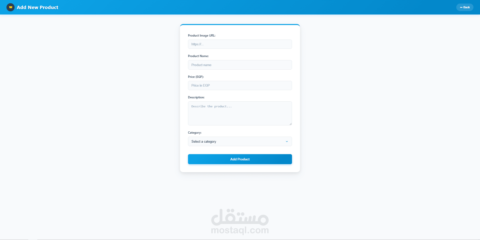 E-commerce Vanilla Web Application | مستقل