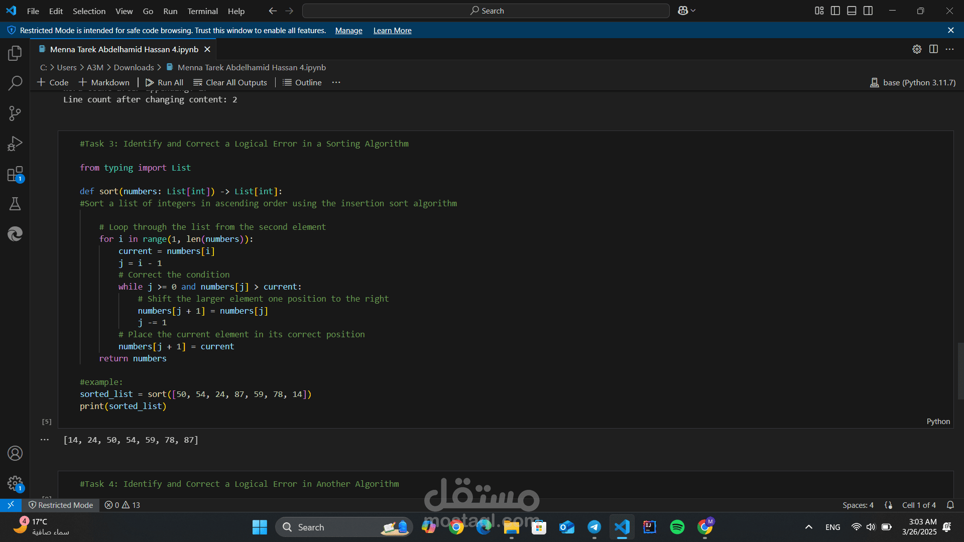 Object-Oriented Programming, File Handling & Debugging in Python | مستقل