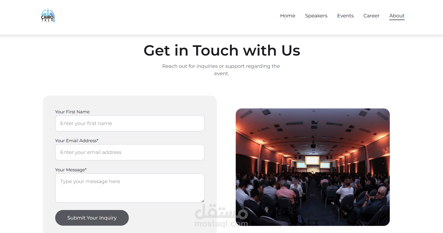 Cairo Tech Summit Website | مستقل