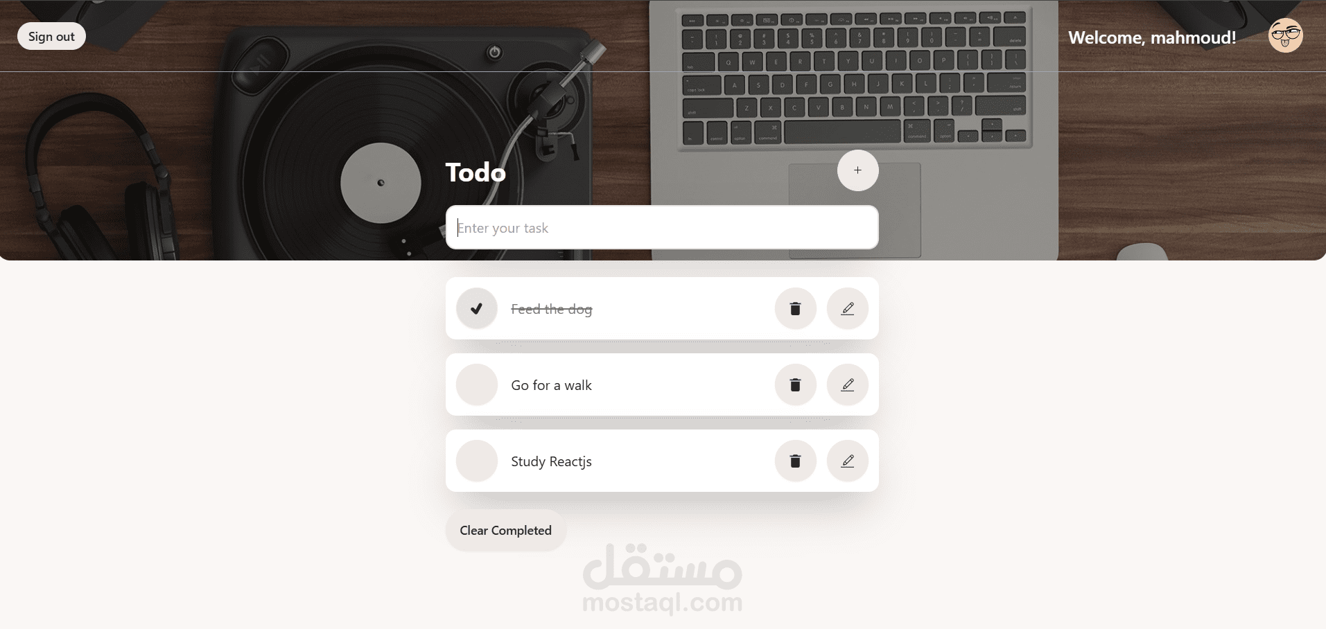Mern Stack Todolist | مستقل
