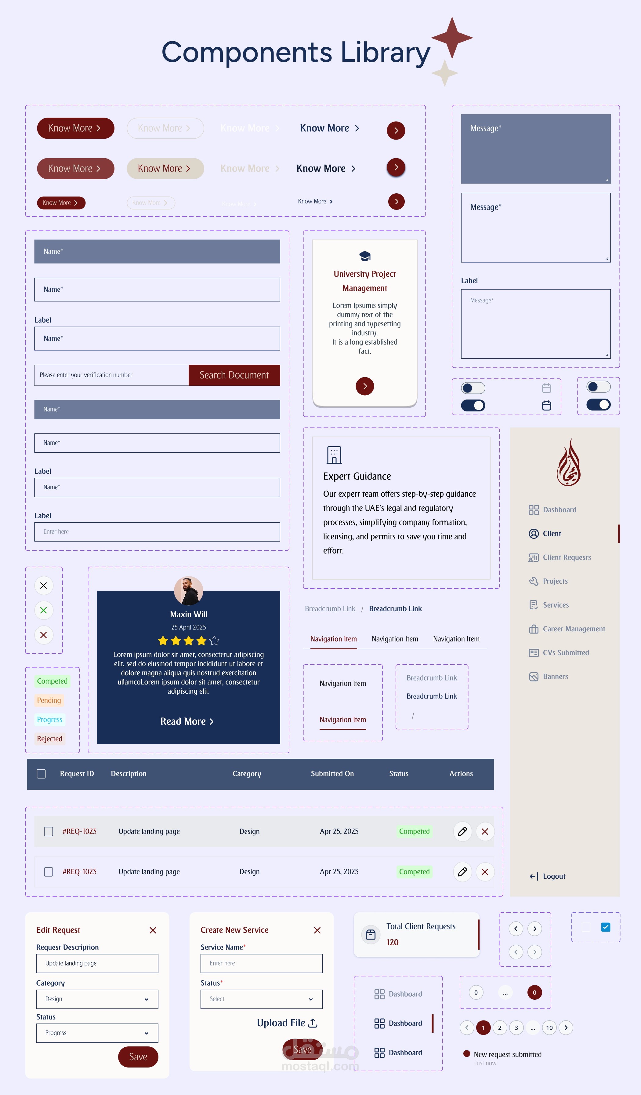Ejaz Website & Dashboard | مستقل