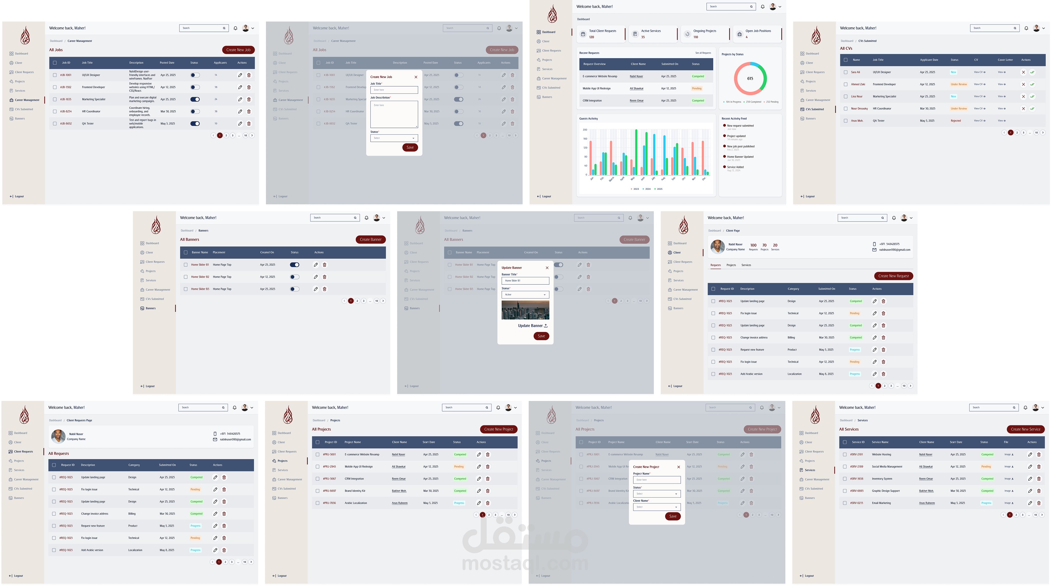 Ejaz Website & Dashboard | مستقل