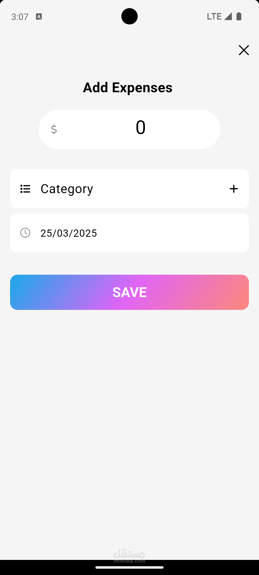Personal Expenses Tracker App | مستقل