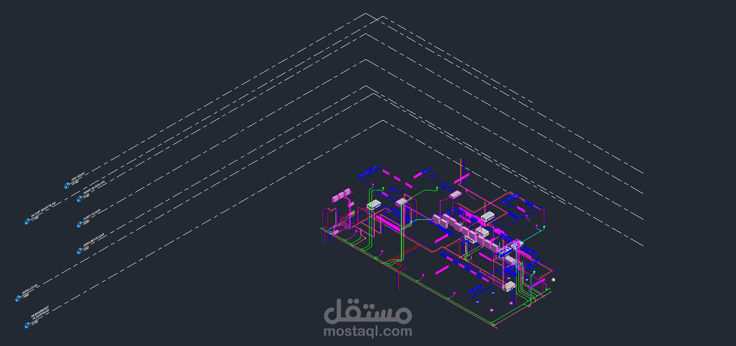 Modelling Mechanical Systems (HVAC, Firefighting, Plumbing) | مستقل