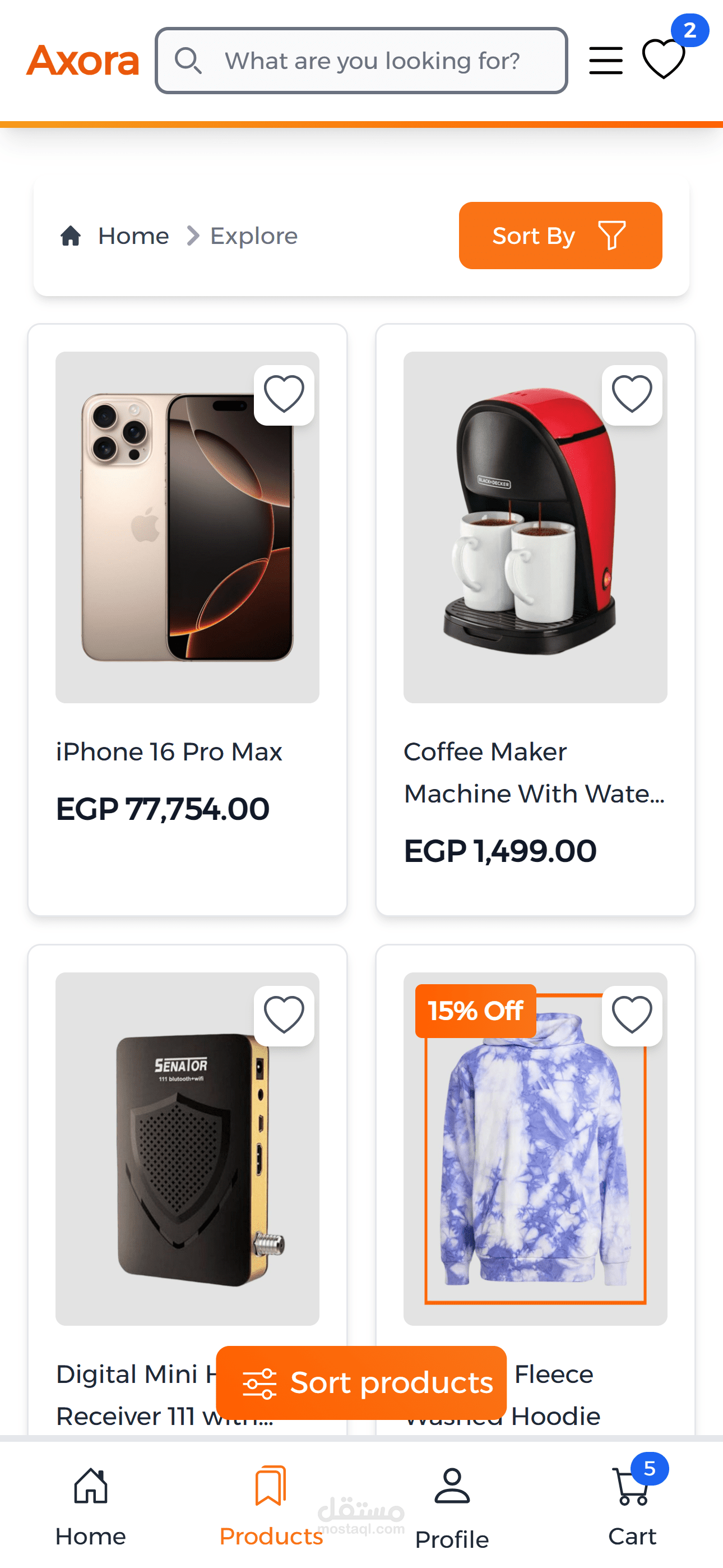 Axora نظام متجر الكترونى متقدم كامل | مستقل