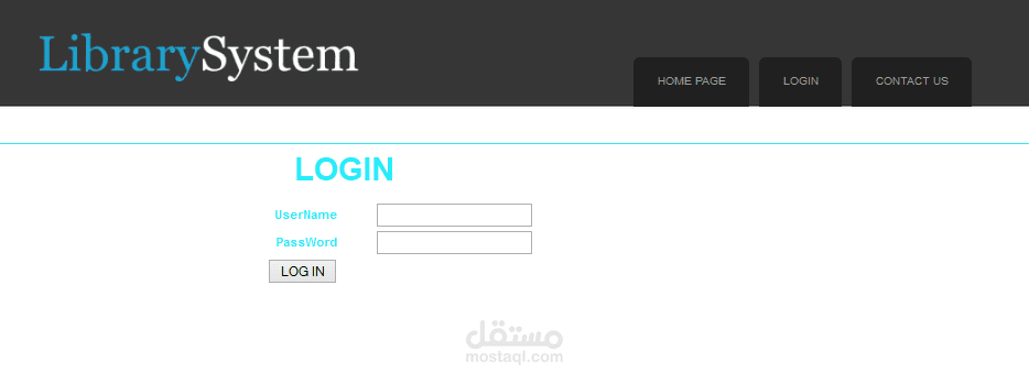 (Library System (Web application | مستقل
