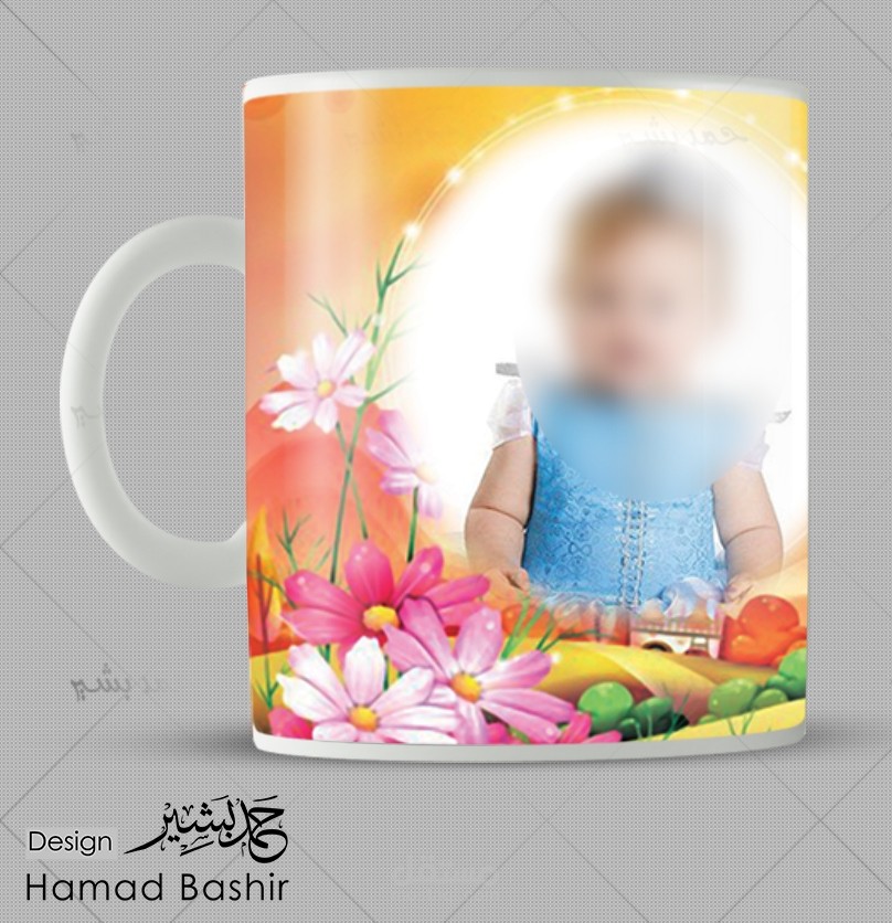 mug design template psd 06 تصميم مجات | مستقل