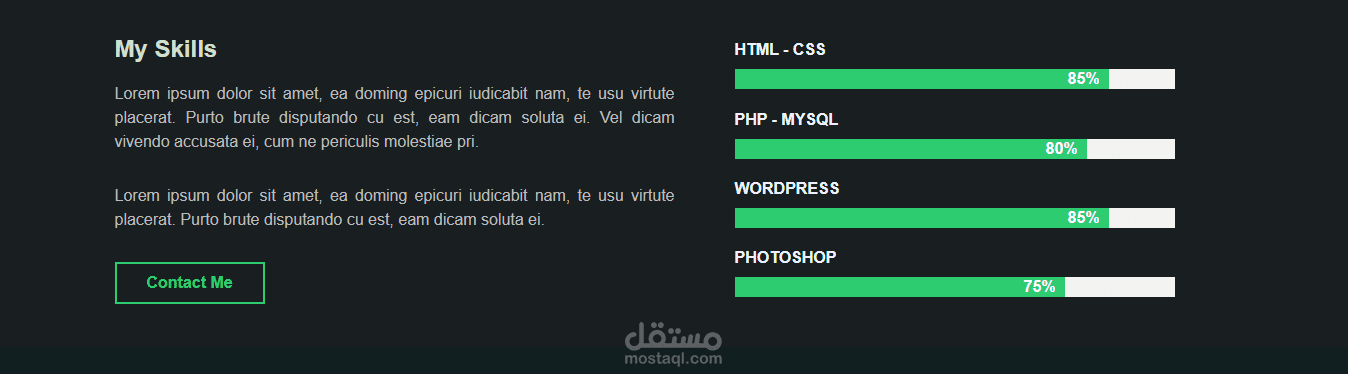 تصميم مواقع ومدونات جاهزة HTML + CSS | مستقل