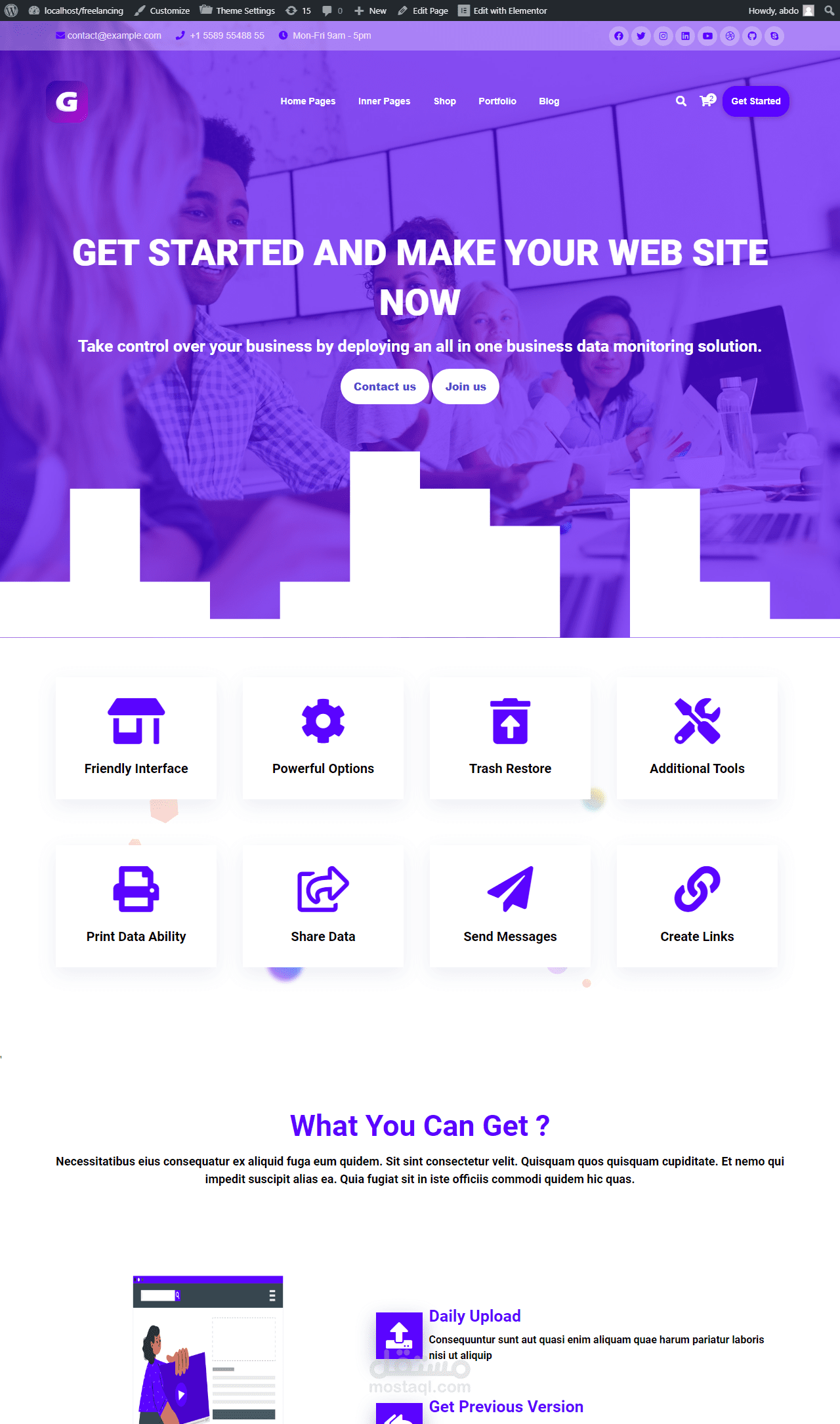 Genesis - WordPress Theme | مستقل