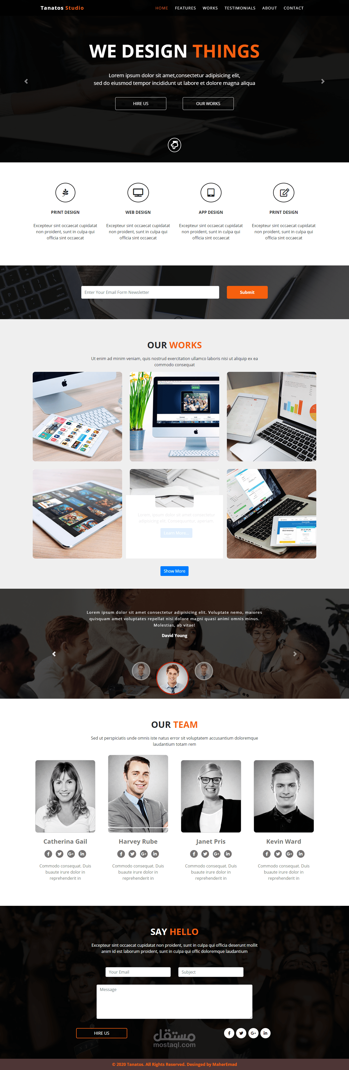 Tanatos Template | مستقل