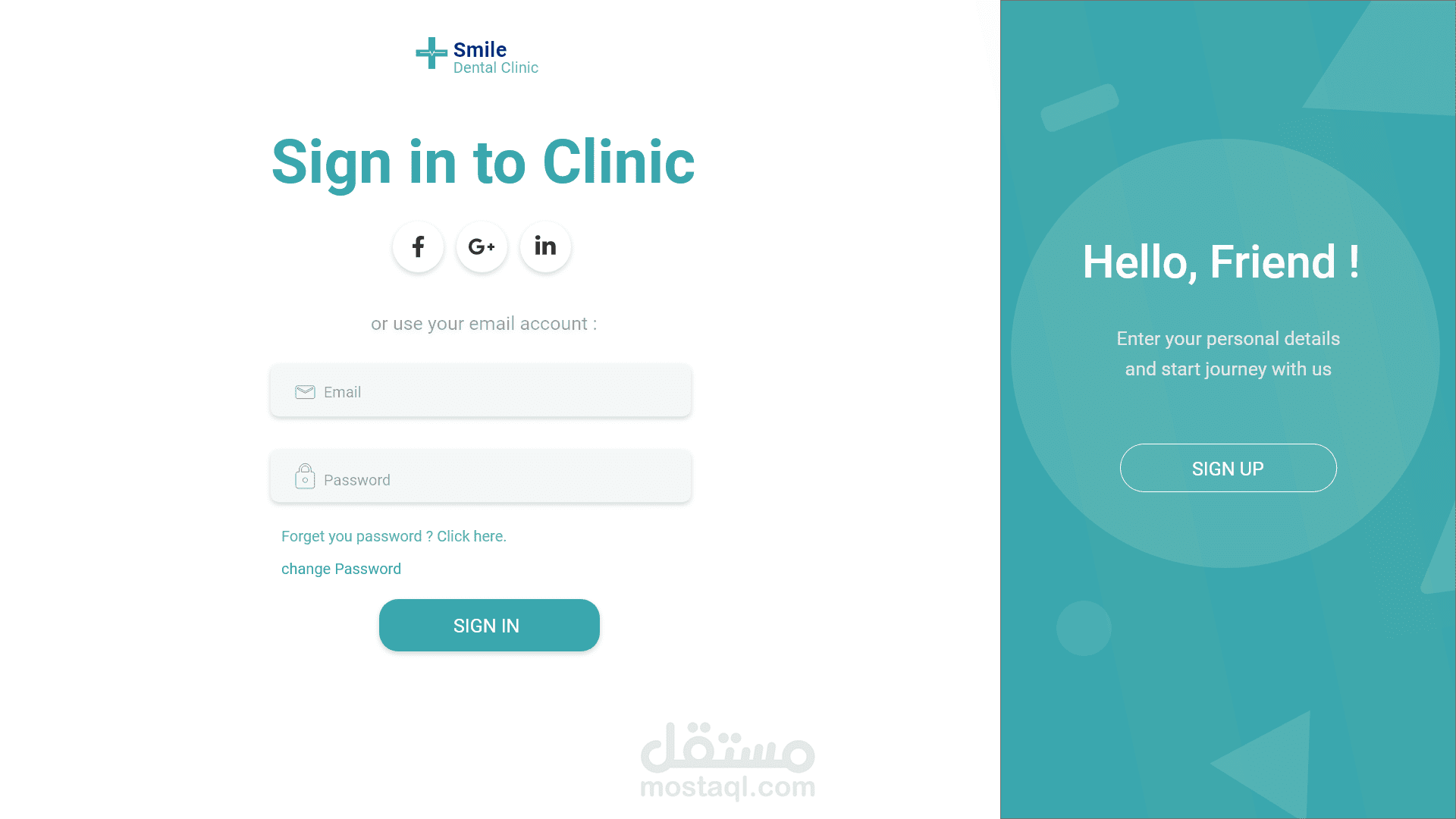 Sign IN & Sign UP | مستقل