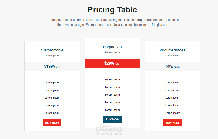 تصميم باستخدام Html Css Bootstrap Css3 Html5 مستقل