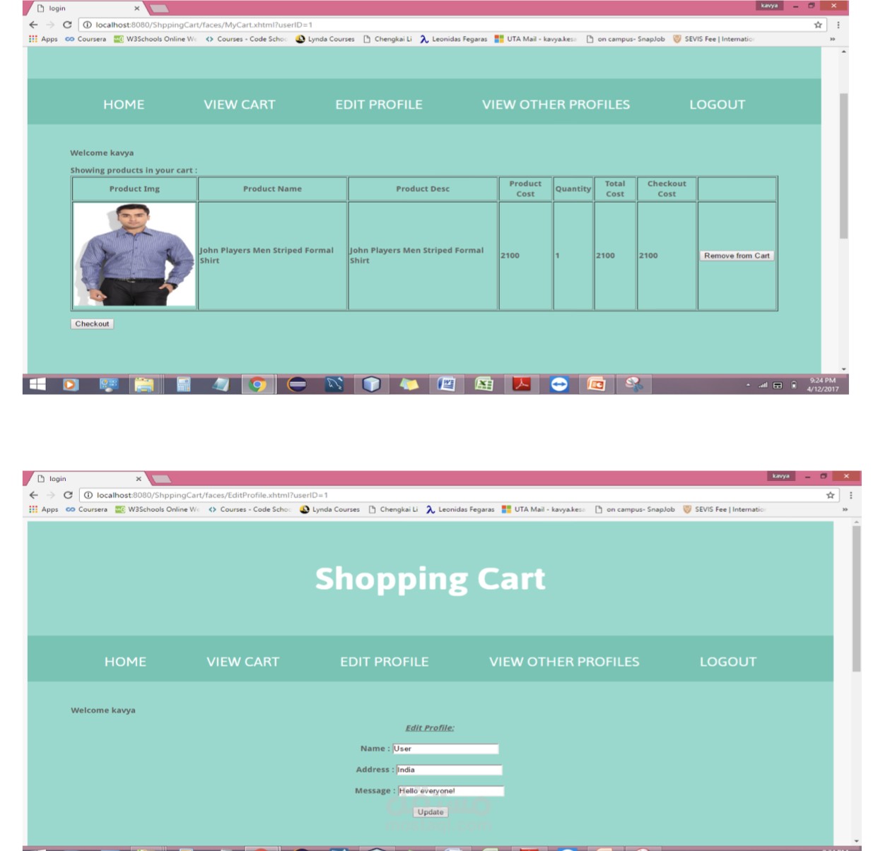 Shopping Cart Application | مستقل
