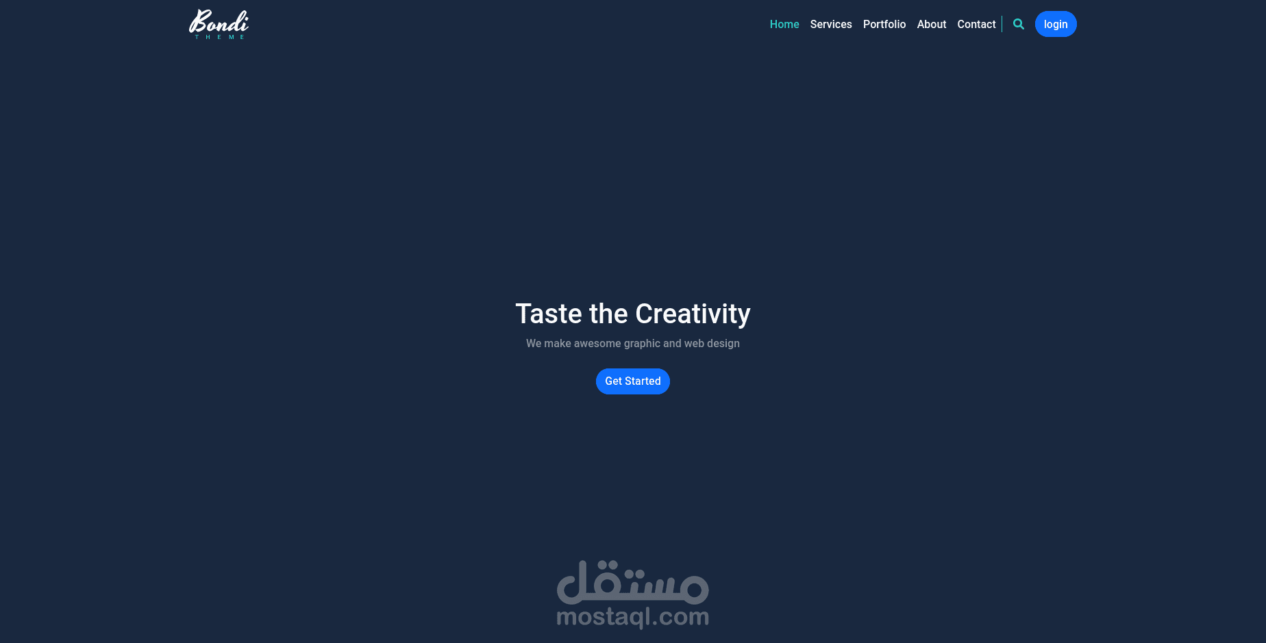 Bondi Bootstrap Project | مستقل