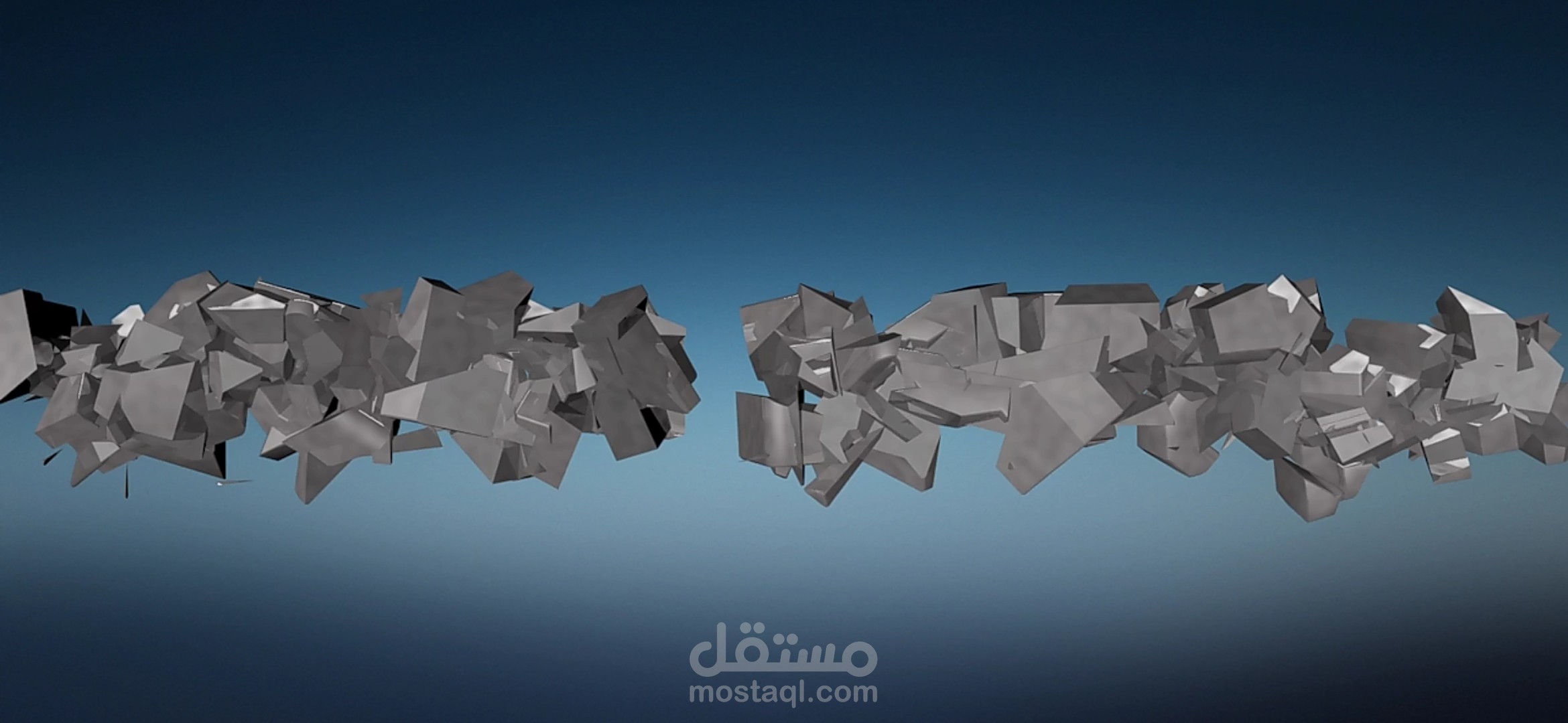 3d intro reversed explosion | مستقل