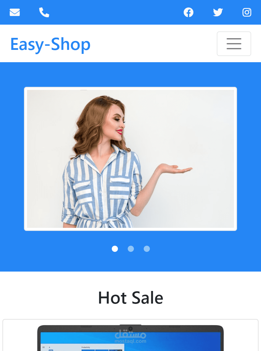 Easyshop e-commerce template | مستقل