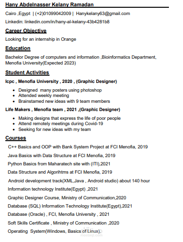 اقومبعمل سيرة ذاتية احترافية متقدمة ومتاح تعديل عليها اي بيانات حتي بعد ...