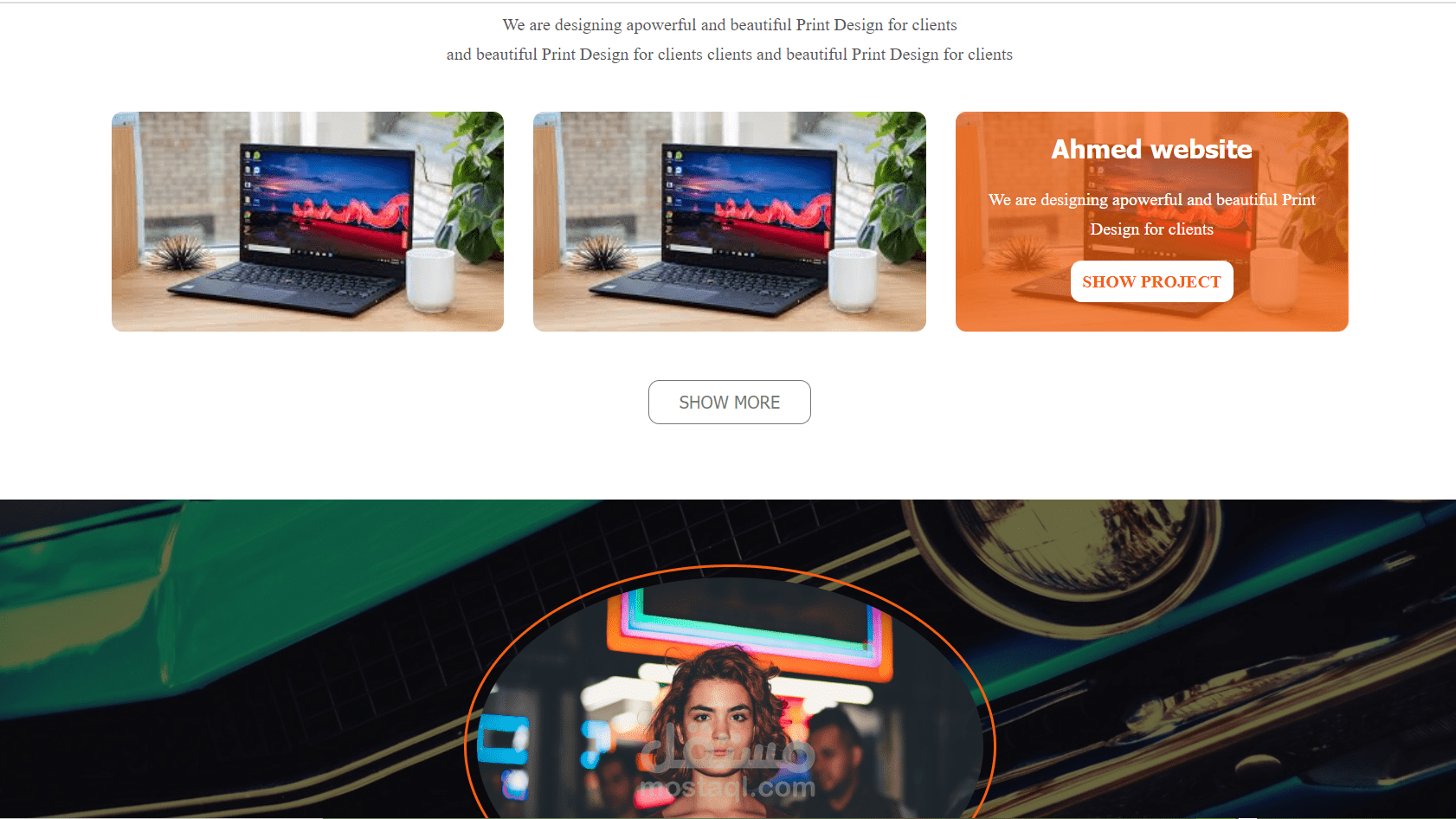 A beautiful website | مستقل