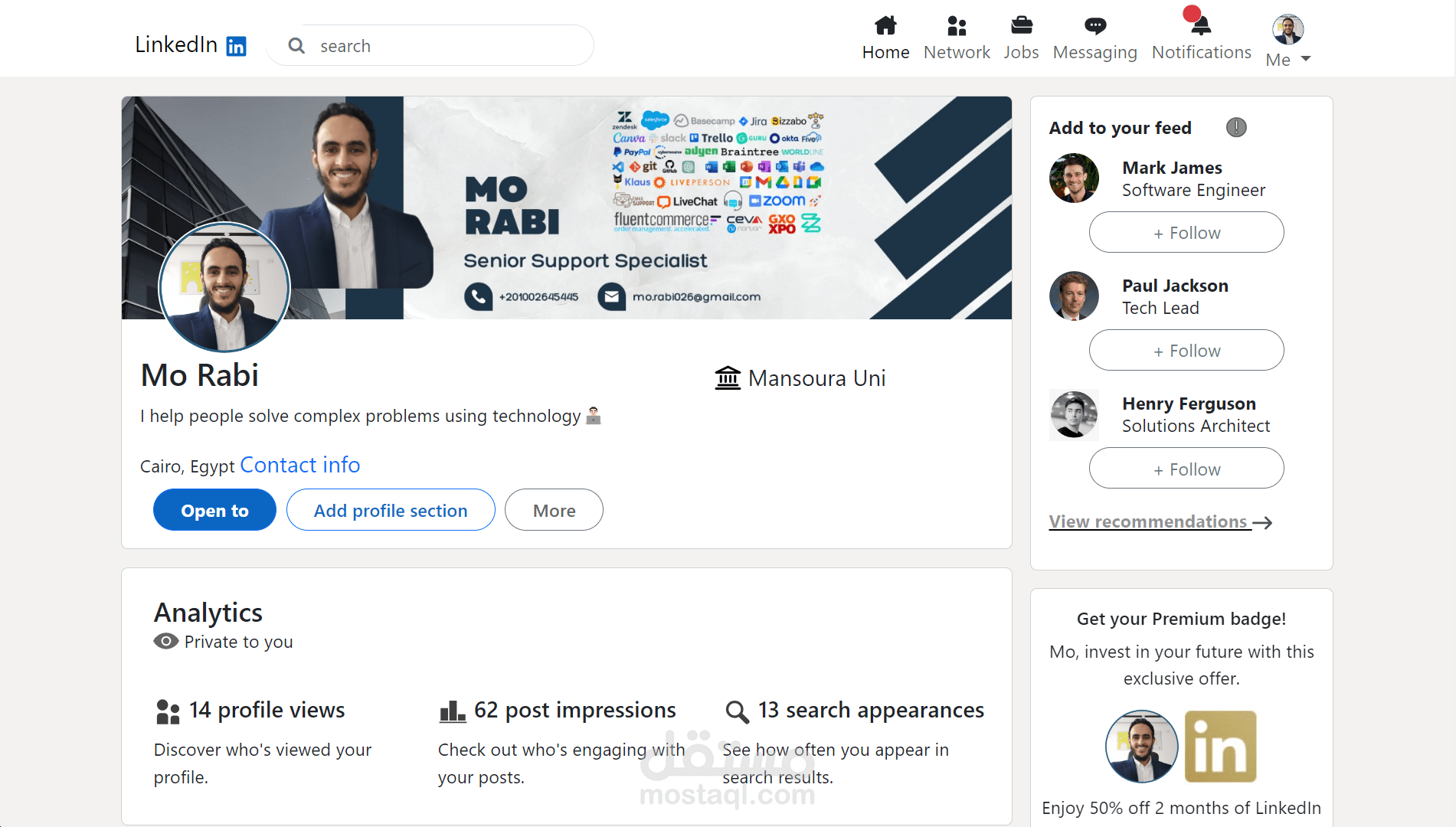LinkedIn Clone | مستقل