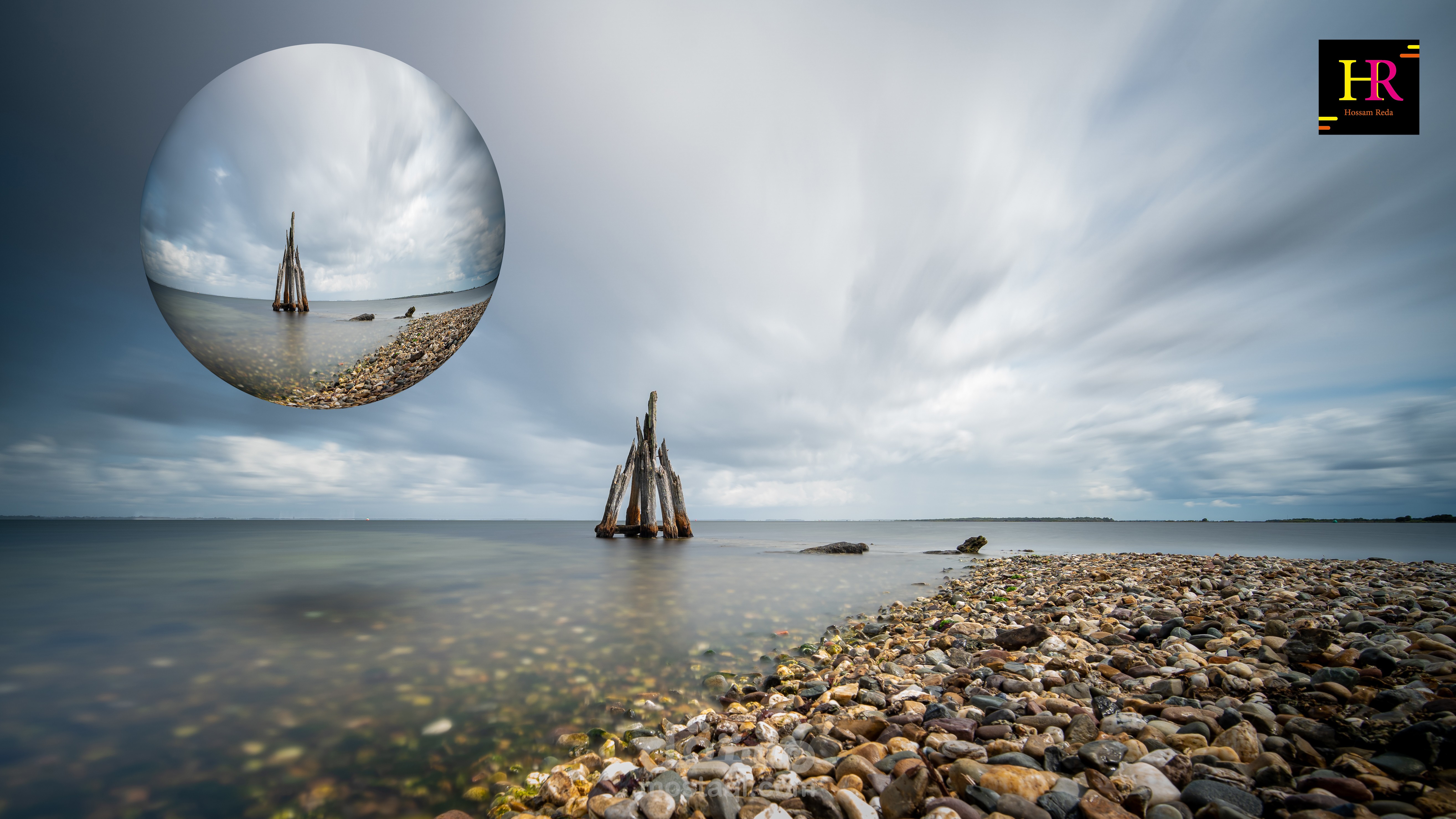 Spherize effect tropical beach | مستقل