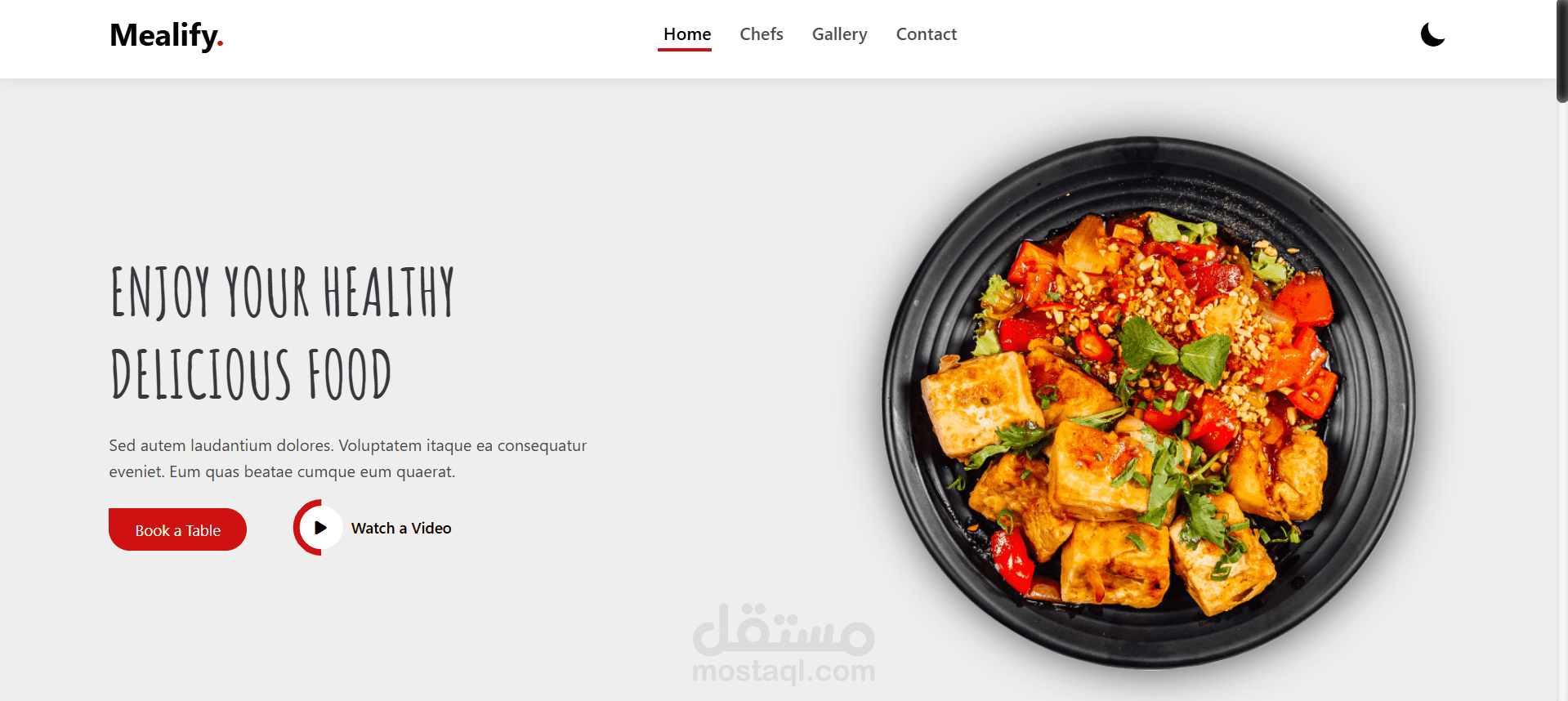 Mealify Project Description | مستقل