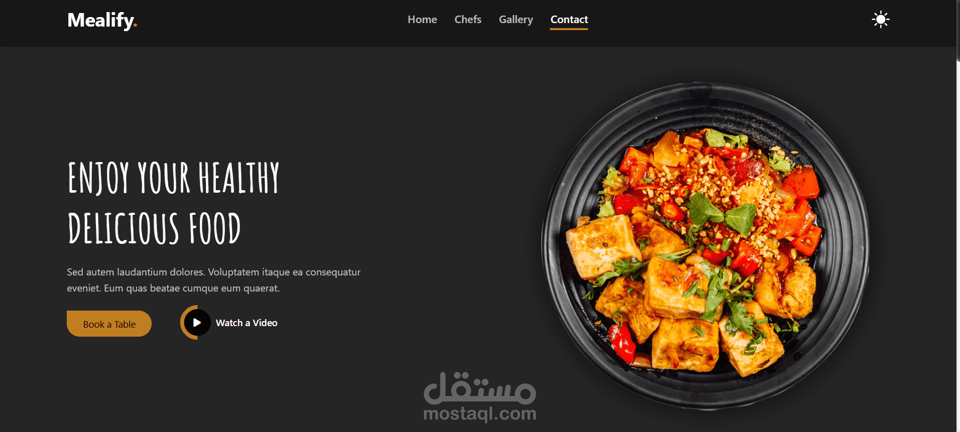 Mealify Project Description | مستقل