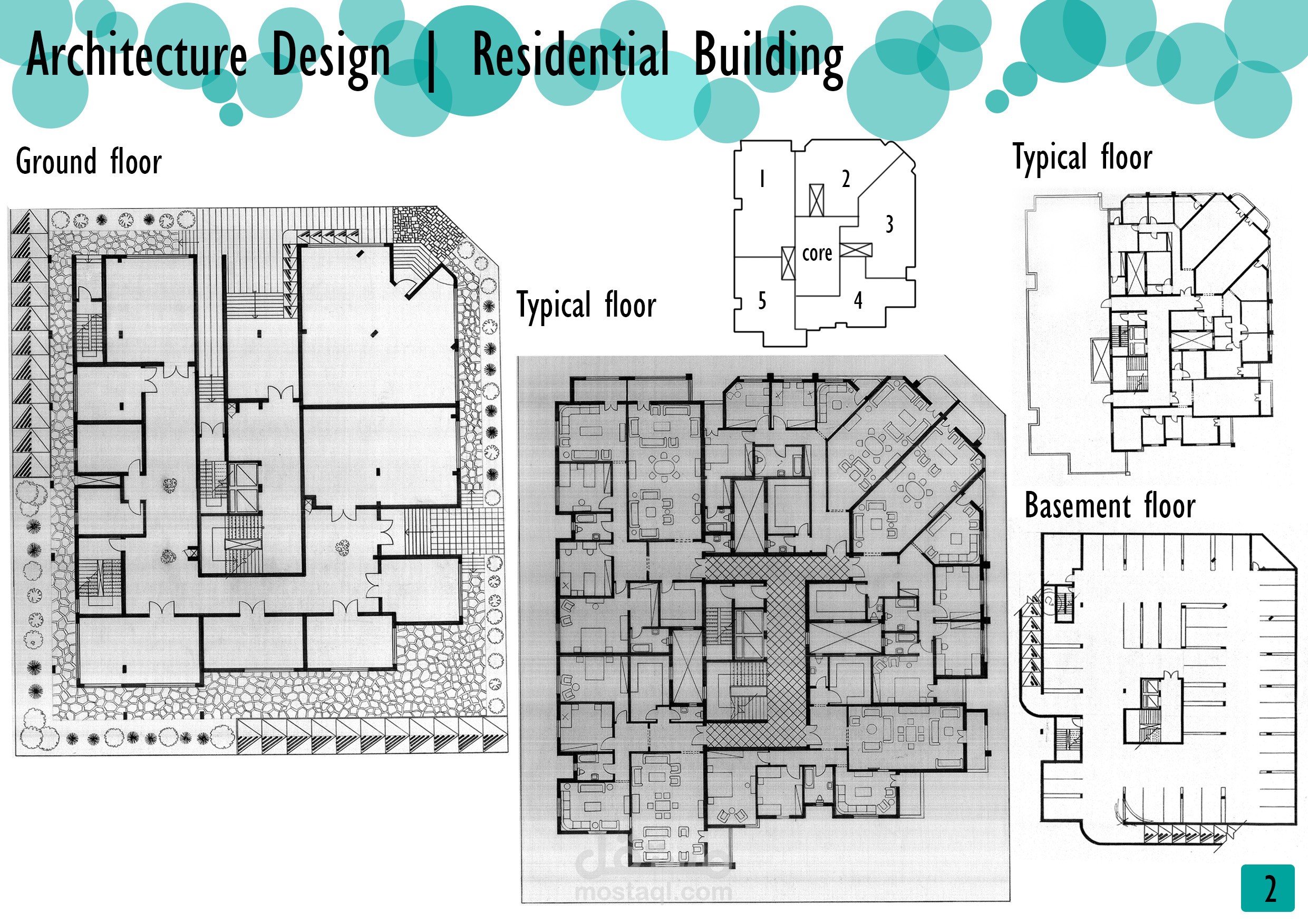 Architecture Design: Residential Building | مستقل