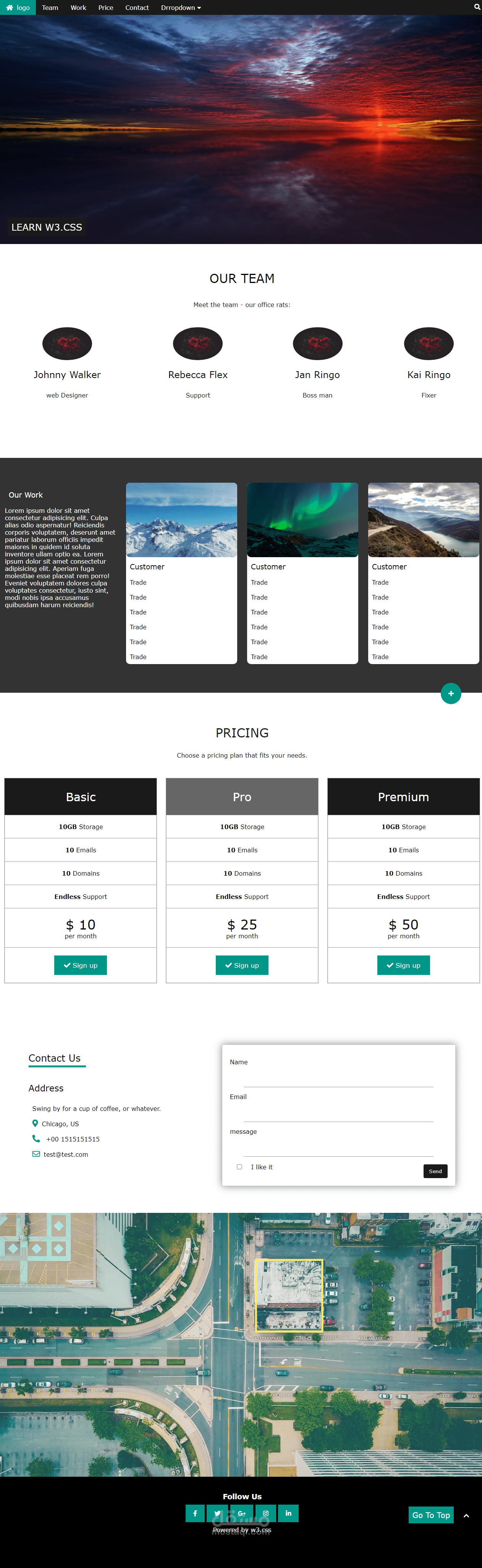 تصميم قالب متجاوب بإستخدام html5, css3 | مستقل