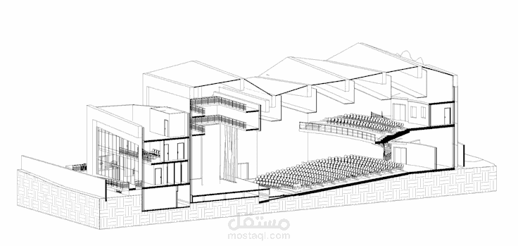 BIM model and design of theater | مستقل