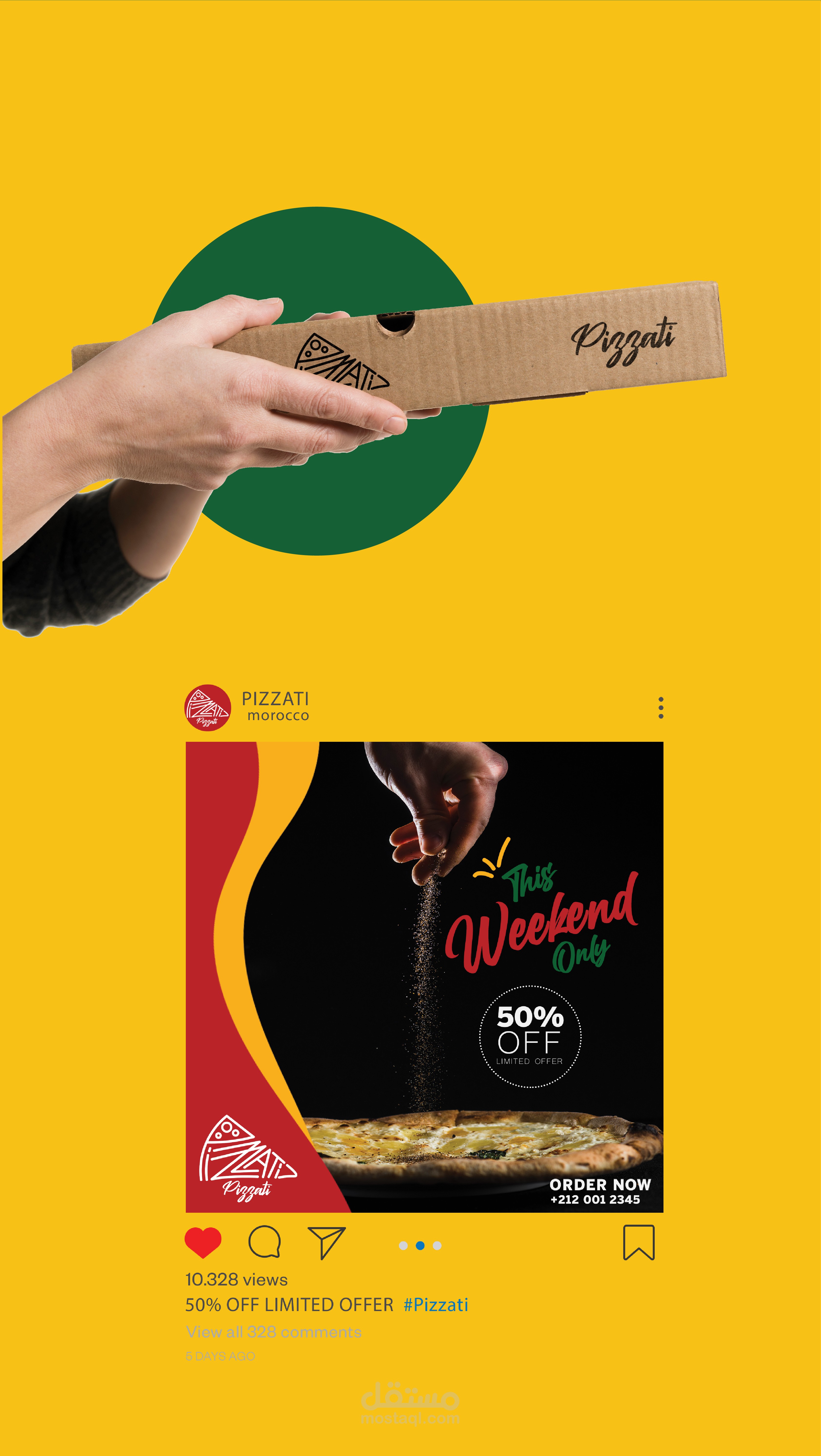 PIZZATI'' brand identity'' | مستقل