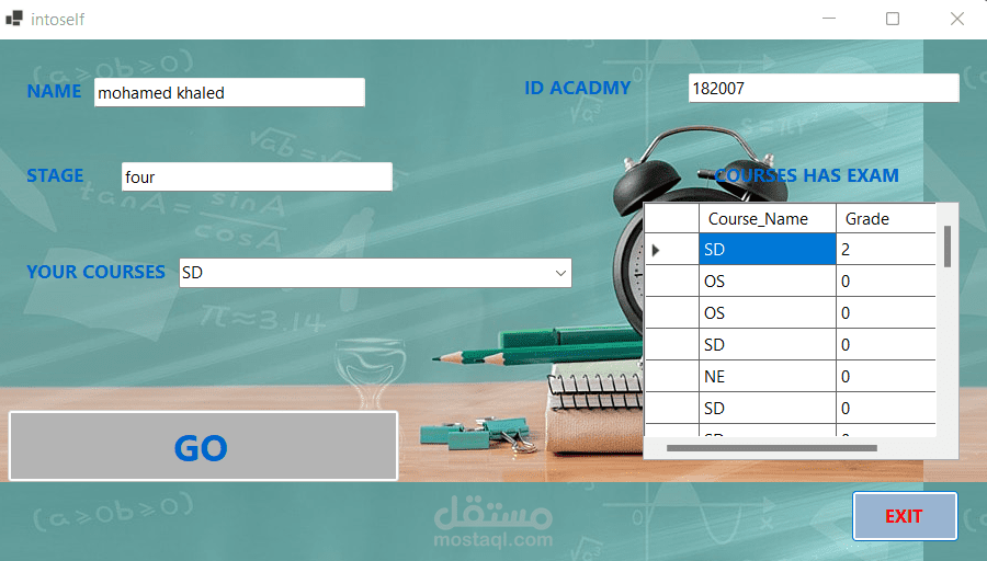 Exam system Windows Form | مستقل