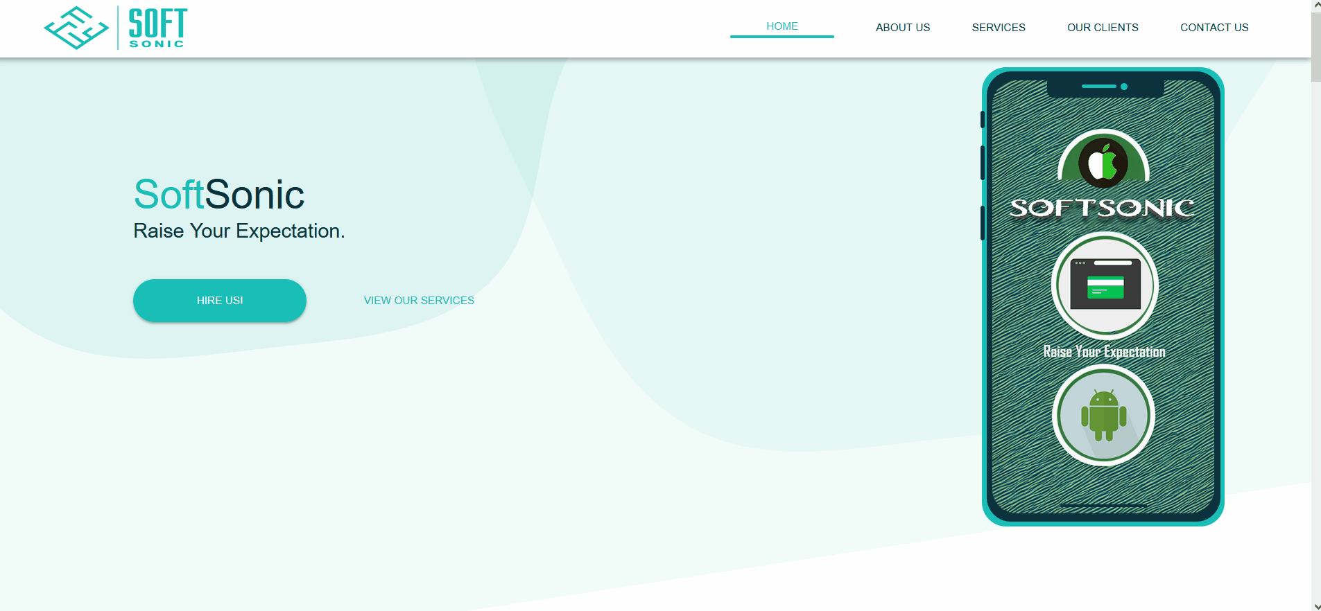 SoftSonic ( company Landing Page ) | مستقل
