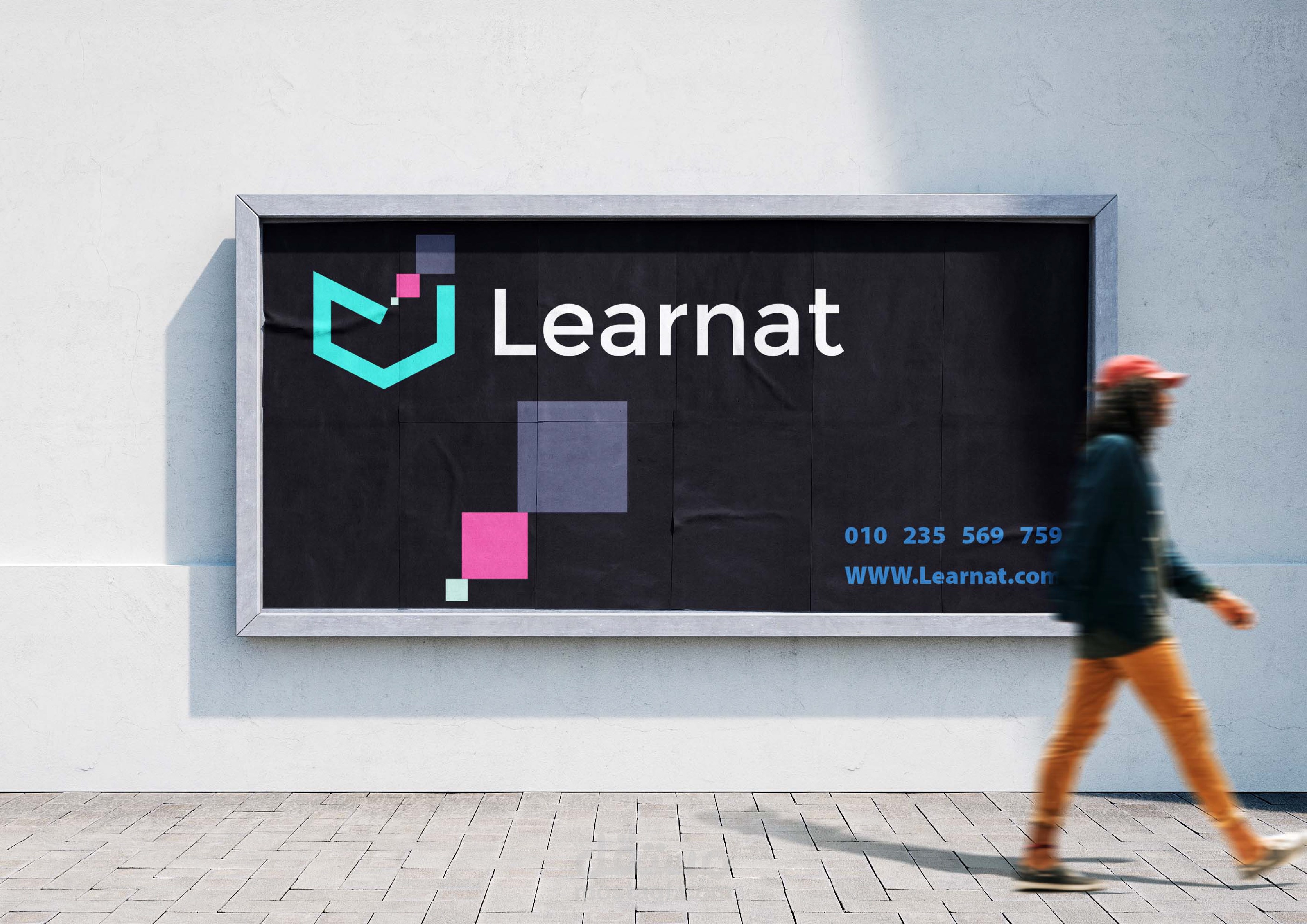 Learnat logo design | مستقل