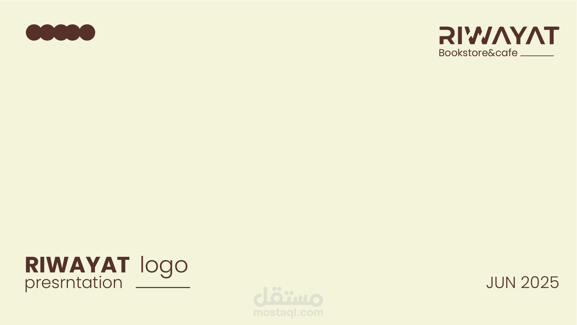 Presentation logo - RIWAYAT | مستقل