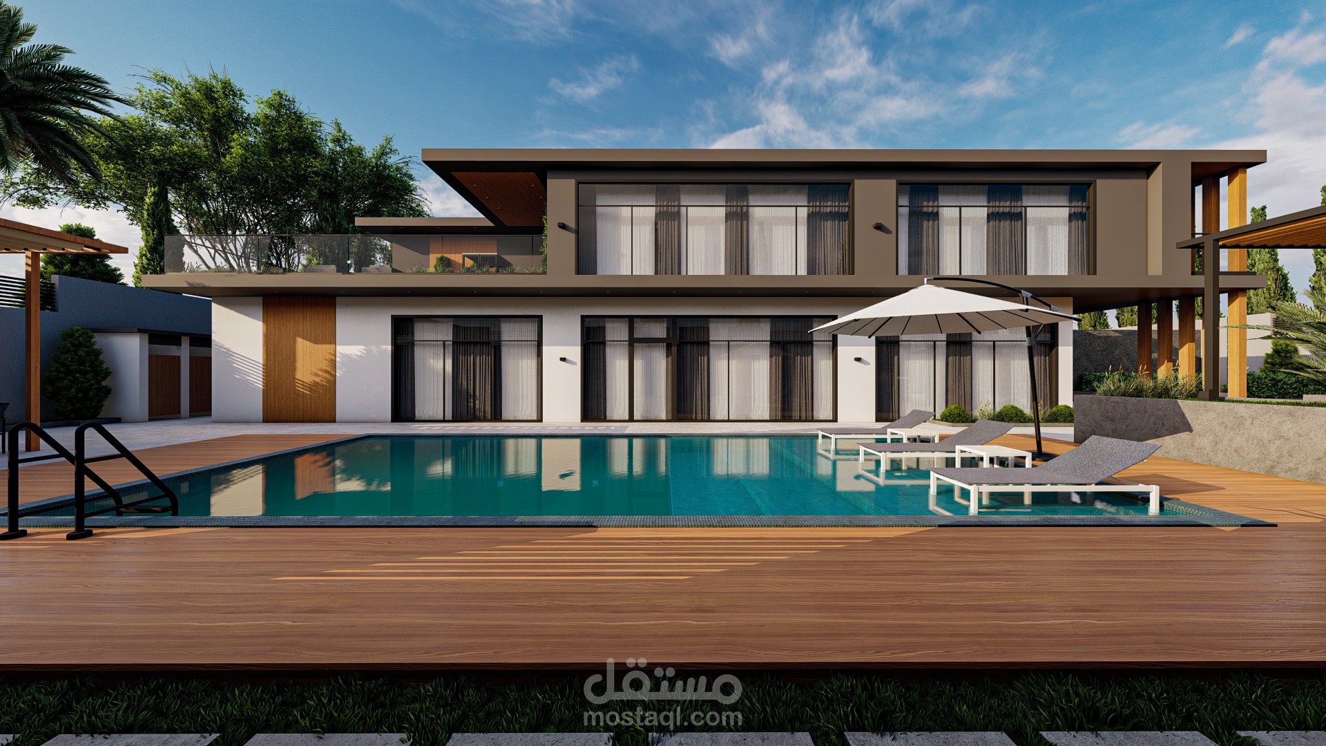 Modern Villa Exterior Design | مستقل