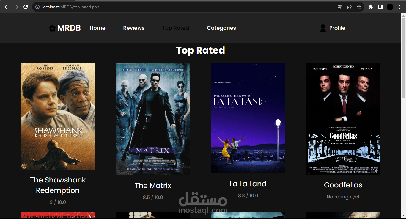 MRDB (Movie Review Database) | مستقل