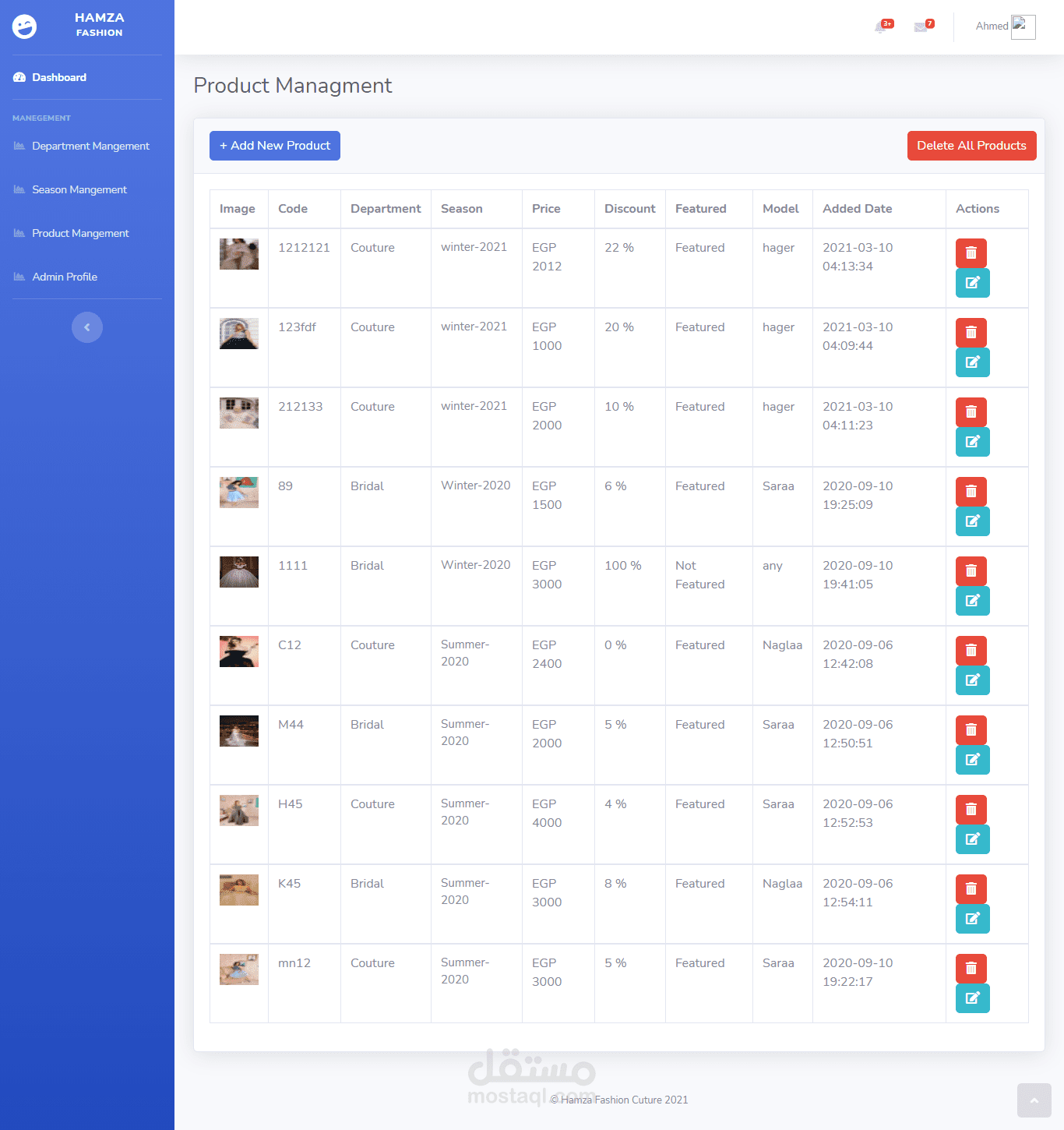 Hamza Fashion Cuture | مستقل