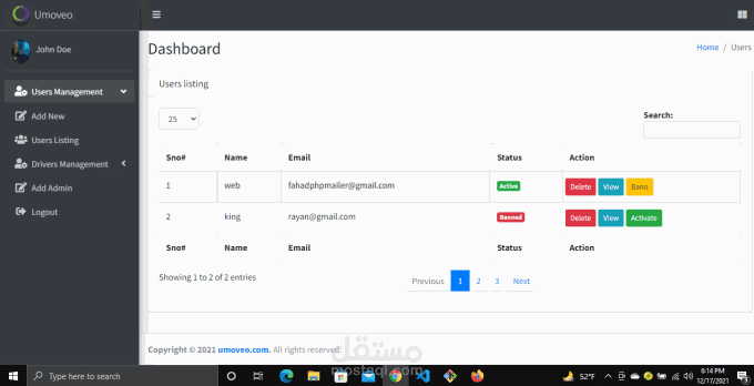 سوف أقوم بتطوير موقع ويب بلغة Php Pdo Oop و Mysql Db و Laravel Jquery