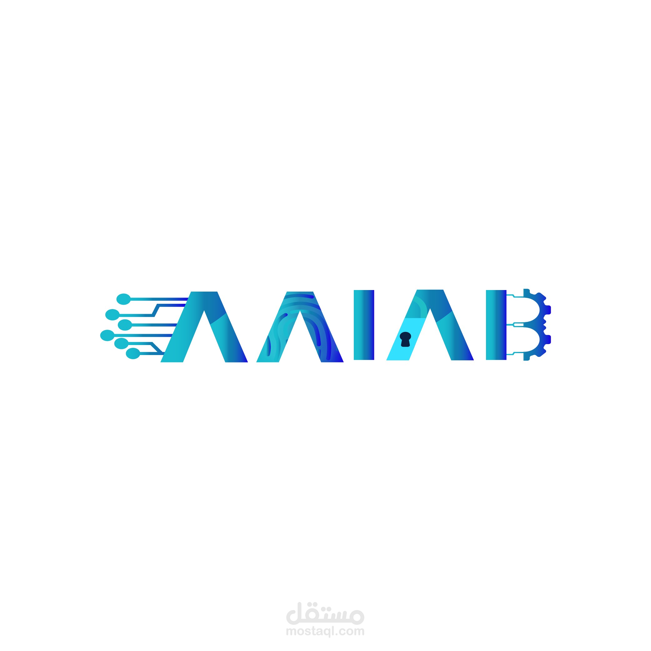 لوجو وصفحة ويب لشركة AALAB | مستقل